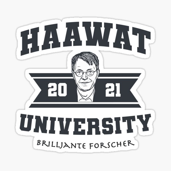 "Lauterbach University Haawat" Sticker for Sale by peppiminz | Redbubble