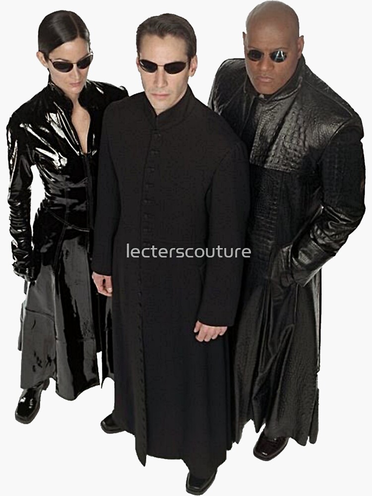 "Matrix Neo, Trinity & Morpheus" Sticker for Sale by lecterscouture ...