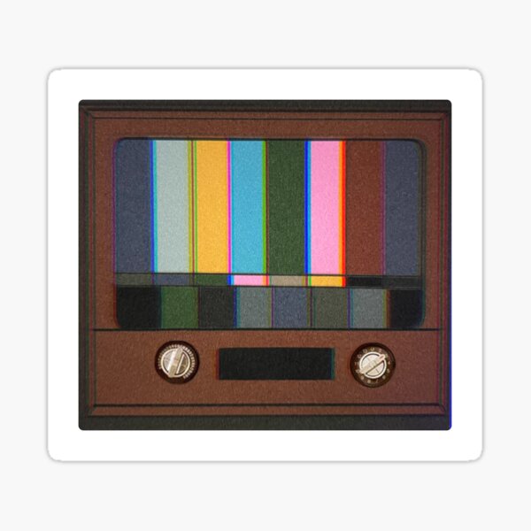 "Vintage tv" Sticker for Sale by qv-turtle | Redbubble