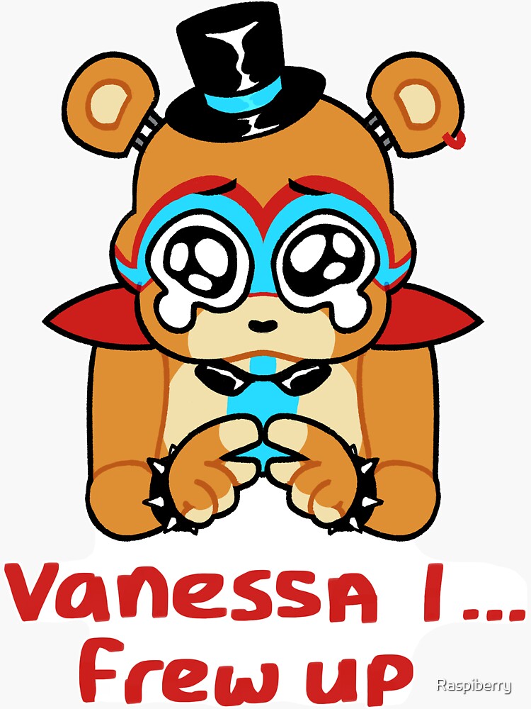 "Vanessa I... Frew Up" Sticker for Sale by Raspiberry | Redbubble