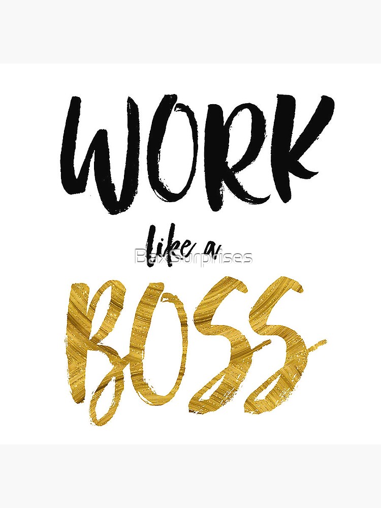 "THE BOSS" Sticker for Sale by BaxSurprises | Redbubble