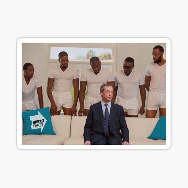 "Nigel's Day Out" Sticker for Sale by BrutalistPrint | Redbubble