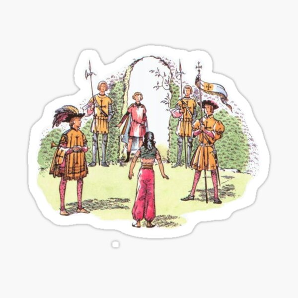 "Shasta/Cor reunites with Aravis - The Horse and His Boy" Sticker for ...