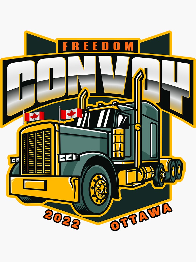"Freedom Convoy - 2022 Ottawa" Sticker by hardscuffle | Redbubble