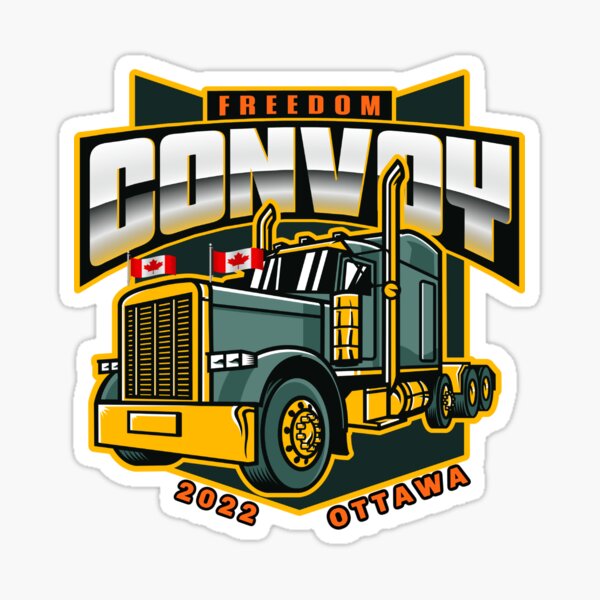 "Freedom Convoy - 2022 Ottawa" Sticker by hardscuffle | Redbubble