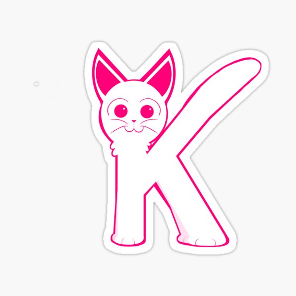 "Kat" Sticker for Sale by KaterinaTeller | Redbubble