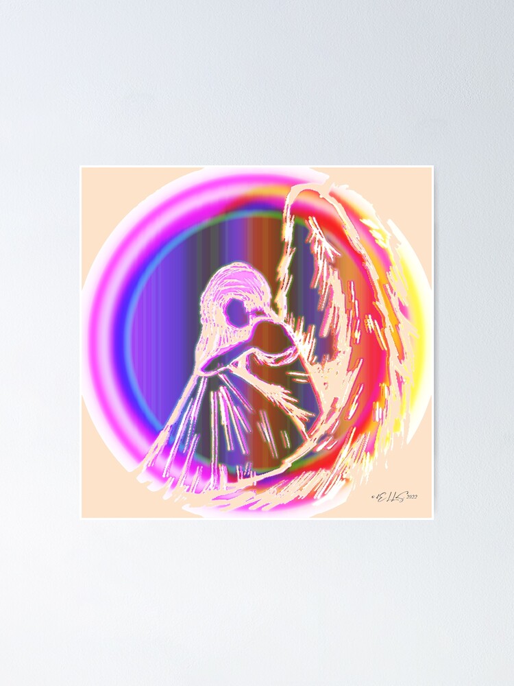 "Violet Ray Angel" Poster for Sale by dELLaS-Ghoust | Redbubble
