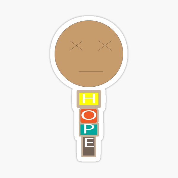 "Hope face classic," Sticker by Rareshirt | Redbubble
