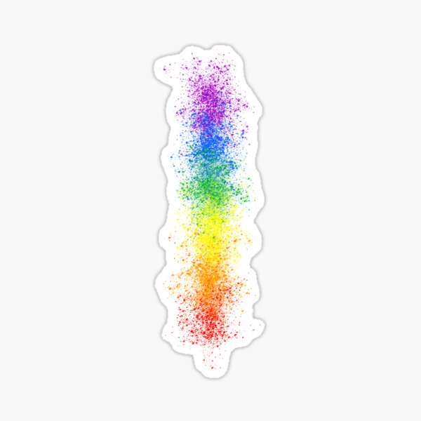 "Spray paint Rainbow" Sticker for Sale by BeRudeShop | Redbubble