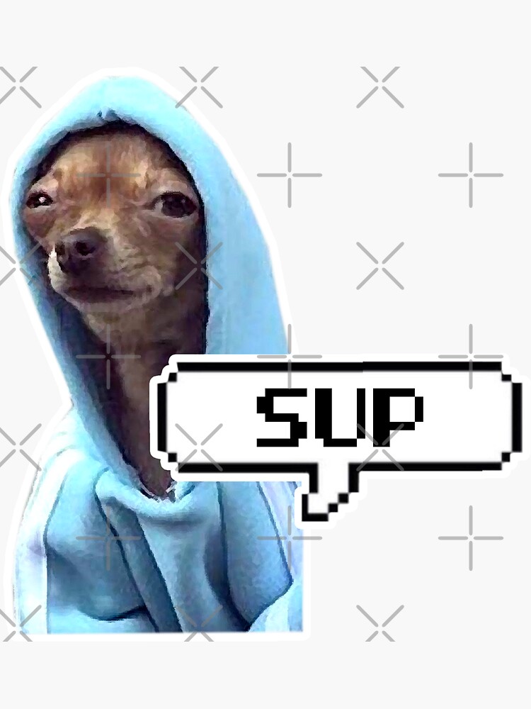 "funny dog sticker- Funny dog saying SUP - Looking thufg - dog mom ...