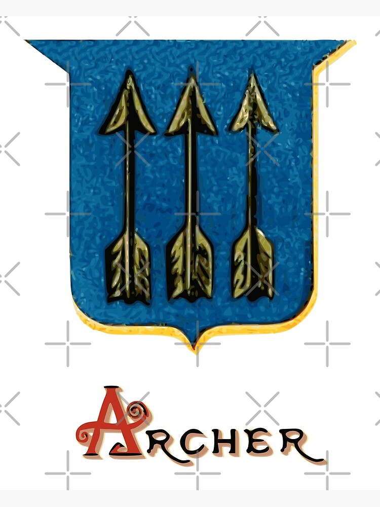"Archer Family Coat of Arms" Poster for Sale by Heraldica | Redbubble
