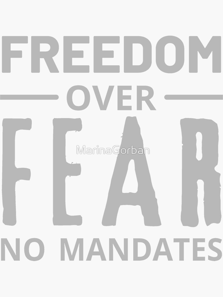 "Freedom Over Fear - Freedom Convoy Canada 2022" Sticker for Sale by ...