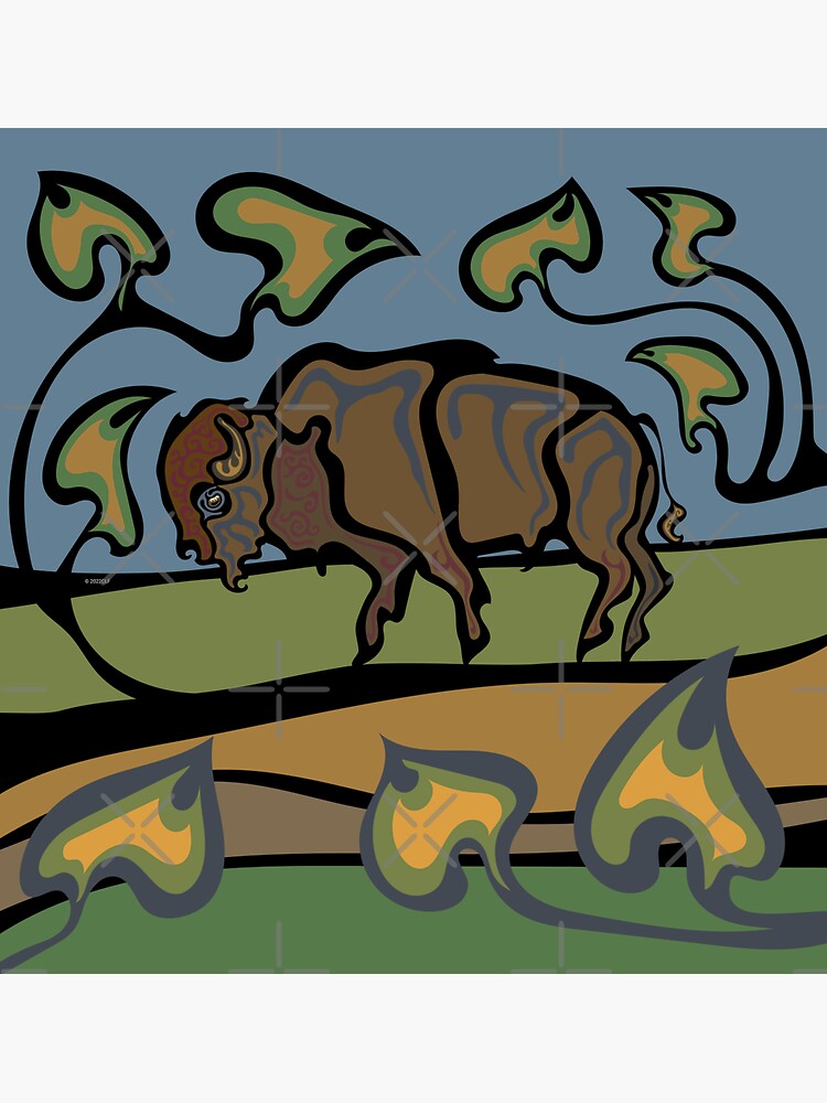 "Still Buffalo Respect Indigenous WAWEZHI CANADA" Sticker for Sale by ...