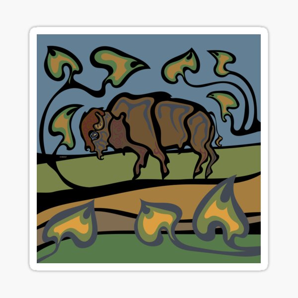 "Still Buffalo Respect Indigenous WAWEZHI CANADA" Sticker for Sale by ...