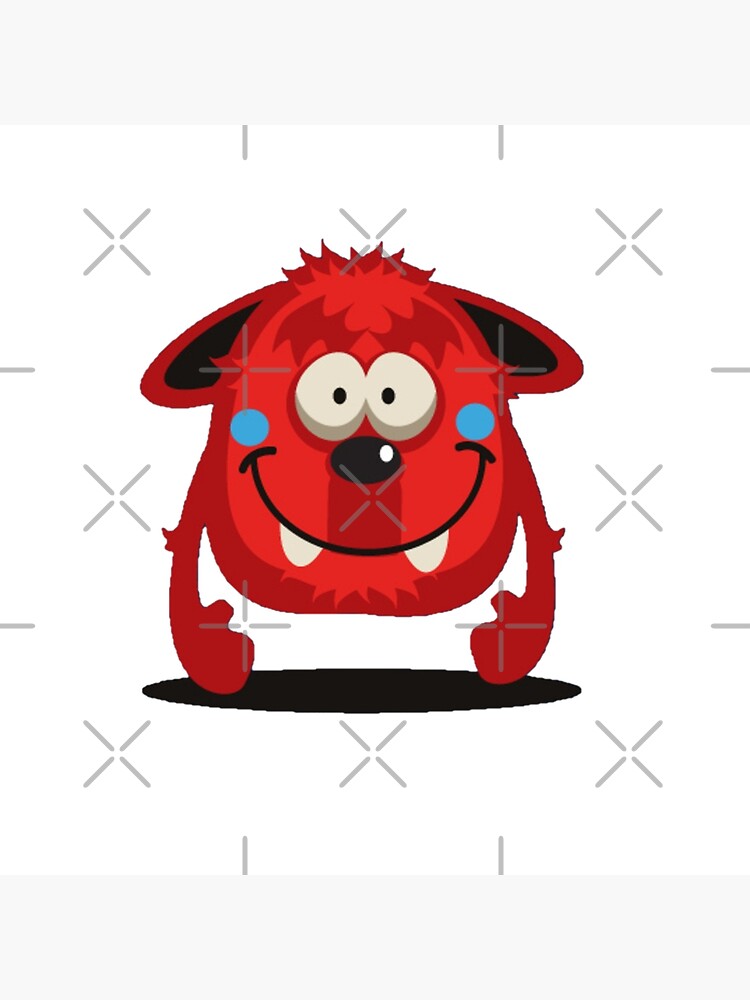 "Cute Red Cartoon Character" Poster for Sale by Fefestore | Redbubble