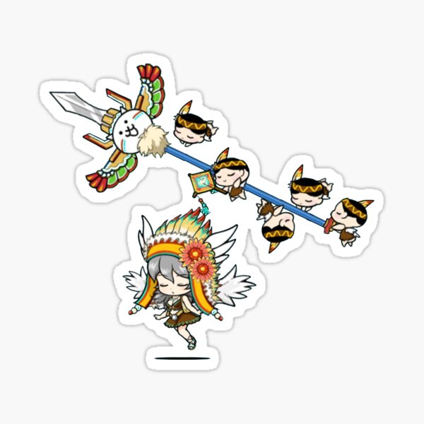 "Wind Dancer Valkyrie Cat - The Battle Cats" Sticker for Sale by Louay ...
