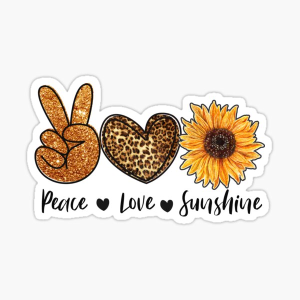 Craft Supplies & Tools Scrapbooking Peace Love Sunshine Sticker Boho ...
