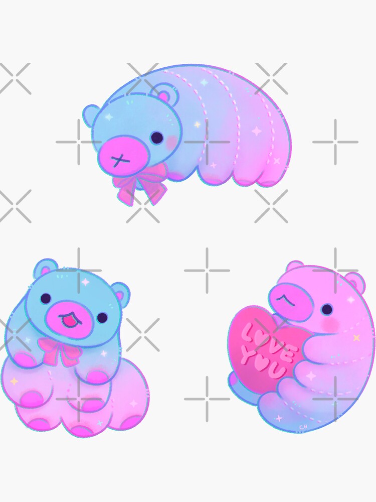 "Tardi bear" Sticker for Sale by pikaole | Redbubble