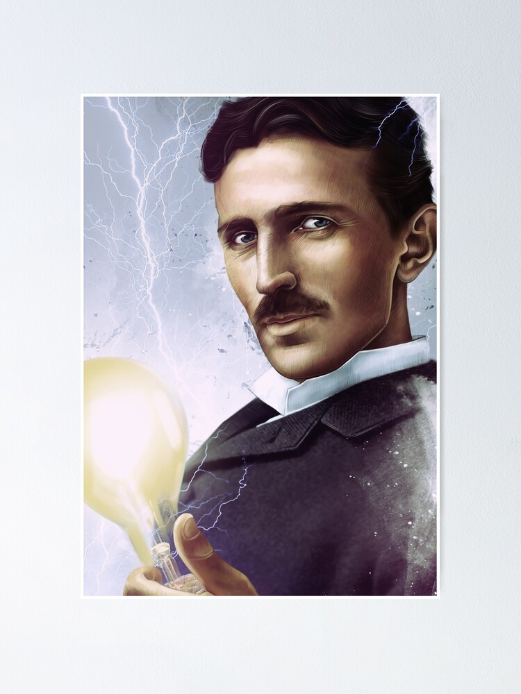 "Nikola Tesla" Poster by dbelov | Redbubble