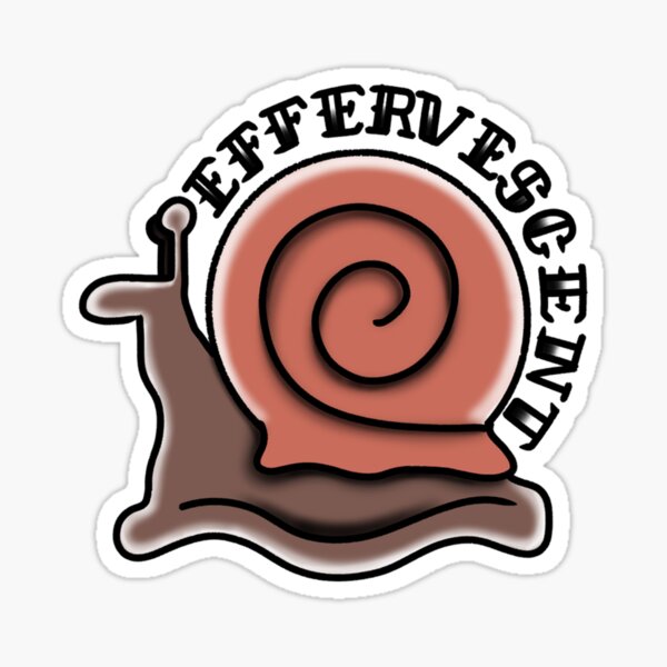 ""Effervescent" Snail" Sticker for Sale by TheRealMysterie | Redbubble