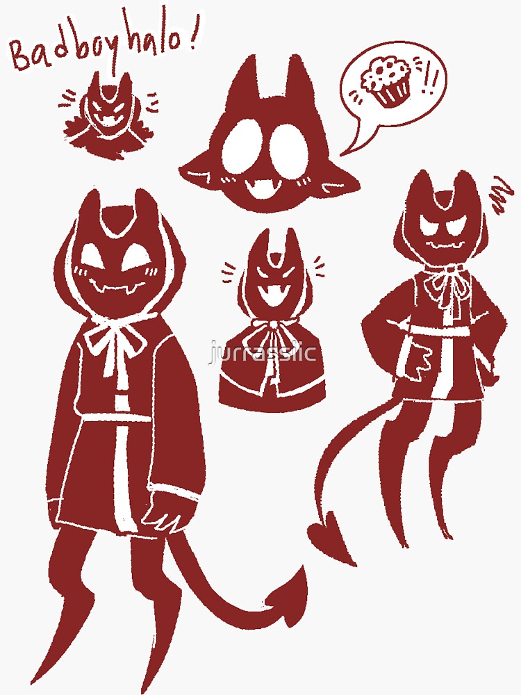 "Badboyhalo stickers" Sticker by jurrassiic | Redbubble