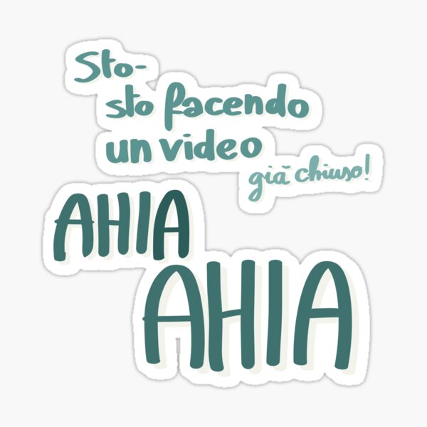 "Ahia, ahia! - TikTok audio" Sticker for Sale by asjashop | Redbubble