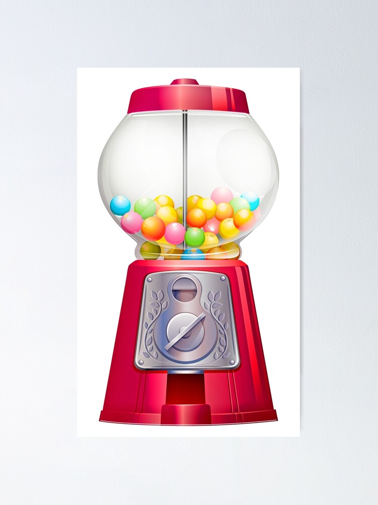 "Vintage Gumball Machine" Poster for Sale by Pimvara | Redbubble