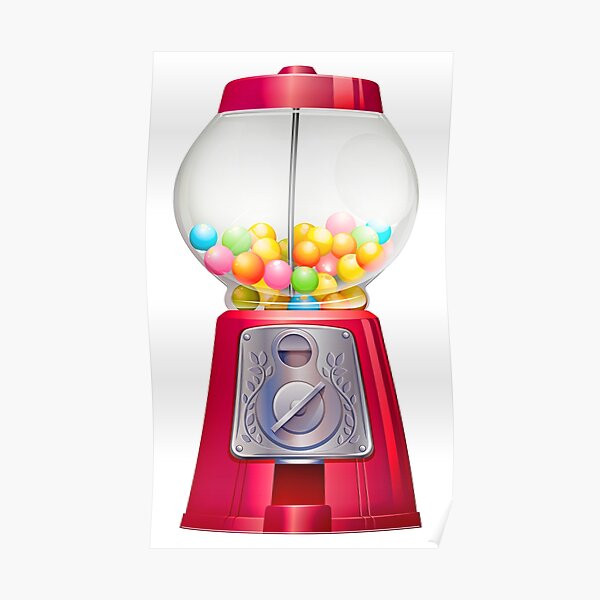 "Vintage Gumball Machine" Poster for Sale by Pimvara | Redbubble