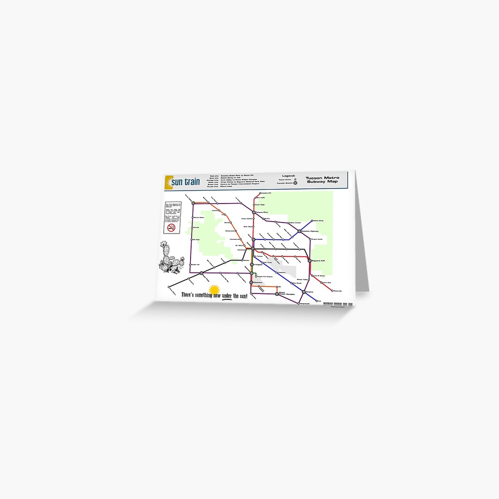 "Sun Train - Tucson Metro Subway Map" Poster for Sale by jcharlesw ...