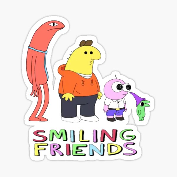 "smiling friends classic" Sticker by kamalhachkir2 | Redbubble