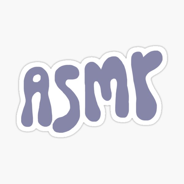 "ASMR Text" Sticker for Sale by DesignMarres | Redbubble