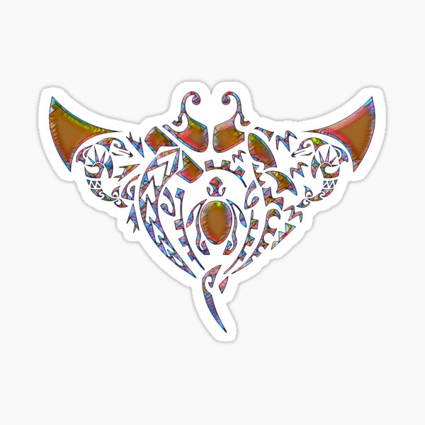 "Ocean Ventures Rainbow Manta Logo" Sticker for Sale by OceanVentures ...