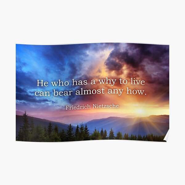 "Friedrich Nietzsche quote He who has a why to live can bear almost any ...
