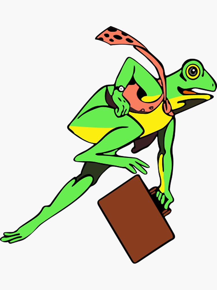 "Frogger Frog" Sticker for Sale by Jumpman666 | Redbubble