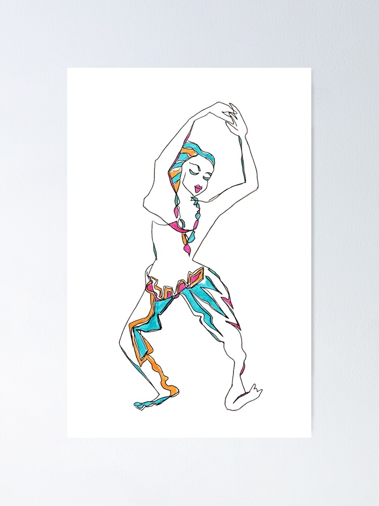 "Temple Dance" Poster by MickyJansen | Redbubble