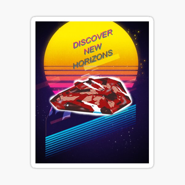 "Discover new Horizons " Sticker by FlashFireTees89 | Redbubble