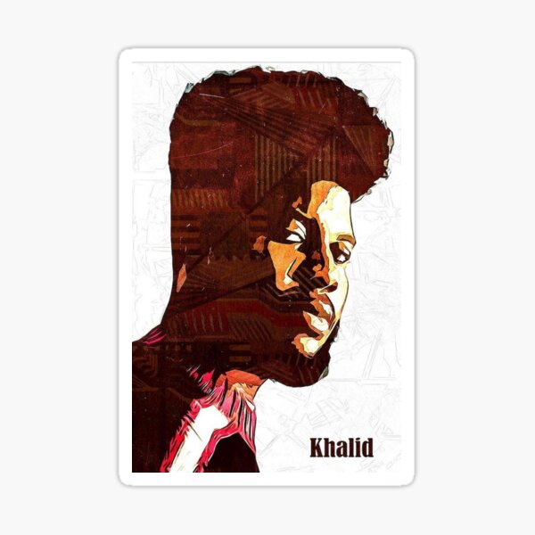 "Khalid Fan Art Poster Wallpaper" Sticker for Sale by iroberta87 ...