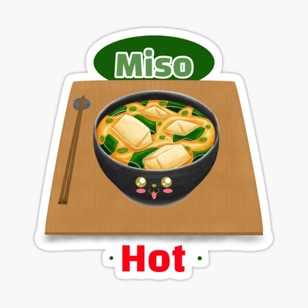 "Miso Hot" Sticker for Sale by KingsPride | Redbubble