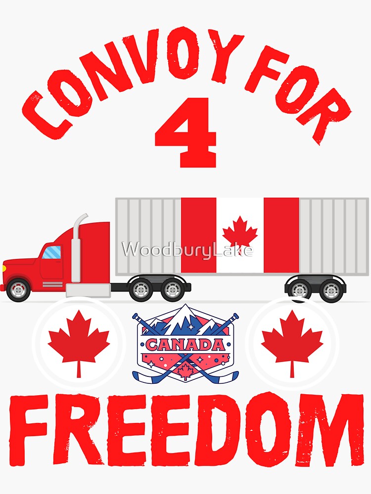 "Freedom Convoy" Sticker for Sale by WoodburyLake | Redbubble