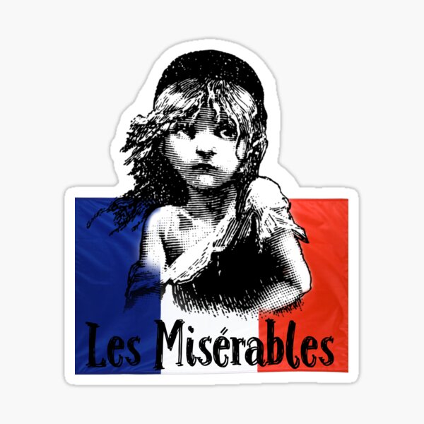 "Les Misérables " Sticker for Sale by Hbouddach | Redbubble