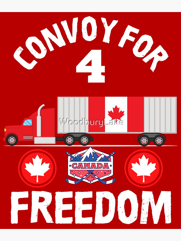 "Freedom Convoy" Sticker for Sale by WoodburyLake | Redbubble