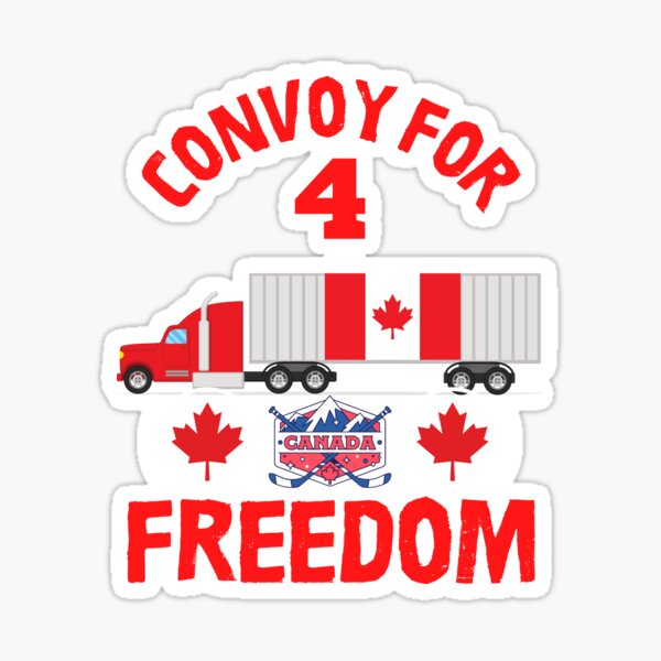 "Freedom Convoy" Sticker for Sale by WoodburyLake | Redbubble