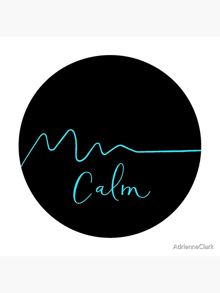 Póster «Símbolo de calma en círculo negro» de AdrienneClark | Redbubble