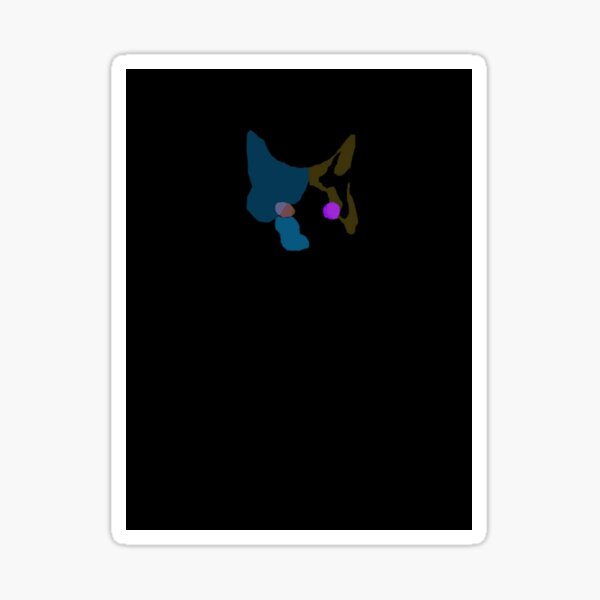 "Cat mask" Sticker by Megegan4 | Redbubble