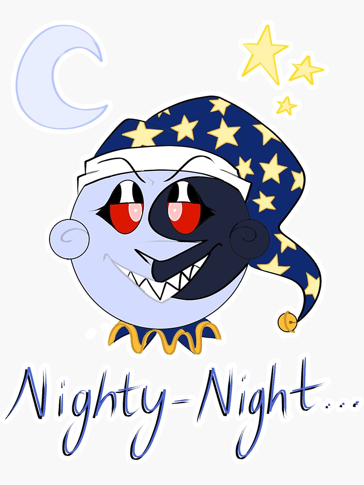 "Nighty Night...." Sticker for Sale by RawtenWork | Redbubble