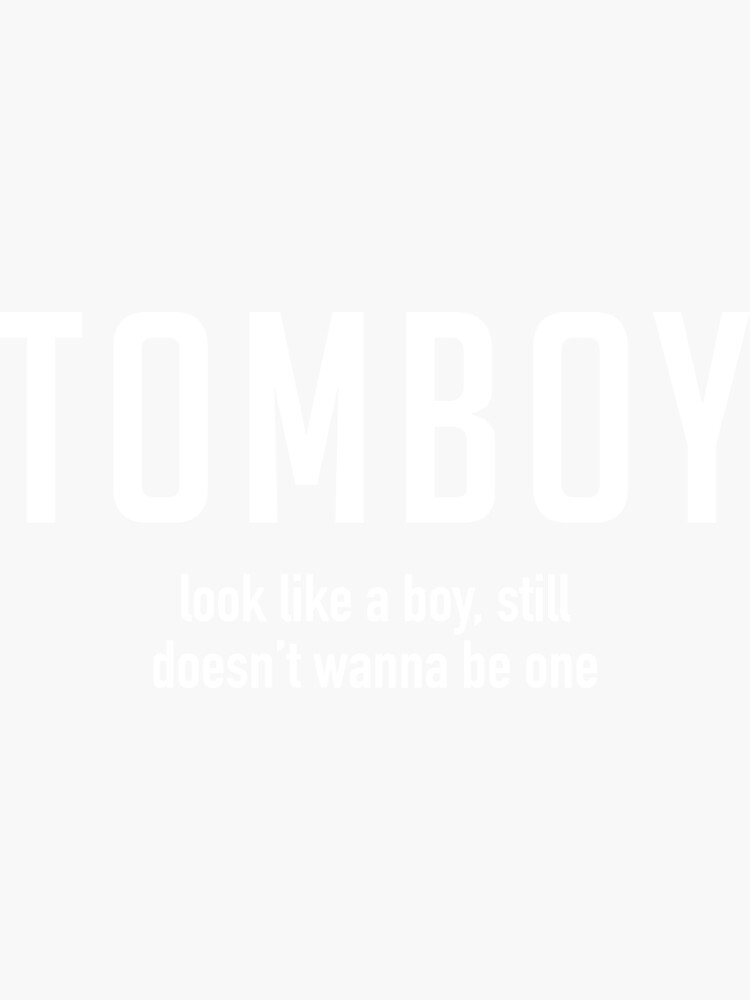 "Tomboy" Sticker by laca2915 | Redbubble