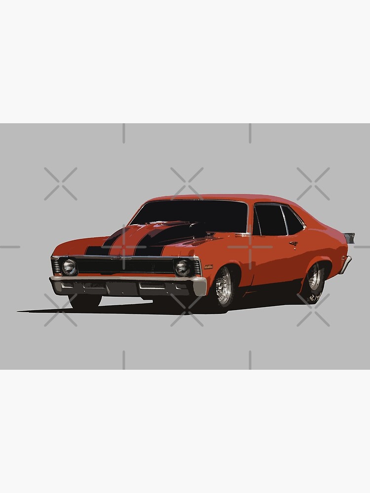"1968 Chevy Nova Drag Car - stylized" Photographic Print for Sale by ...