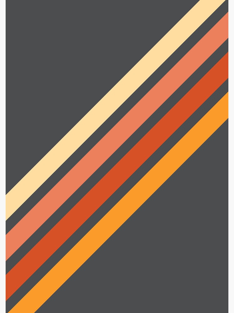 "Vintage Retro 70s Stripes" Sticker by VintageRetroDep | Redbubble