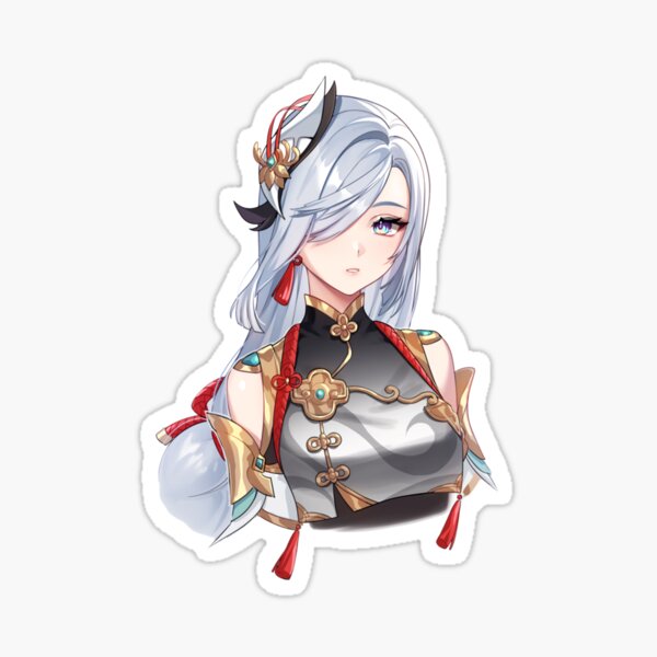 "Shenhe " Sticker for Sale by TShakeira | Redbubble