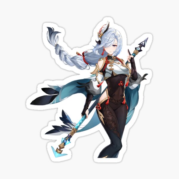 "Shenhe - Genshin Impact " Sticker by TShakeira | Redbubble